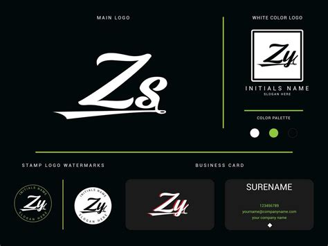 Monogram Zs Logo Vector Initial Apparel Zs Sz Luxury Fashion Logo