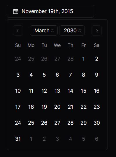 Shadcn Ui Calendar Custom Year And Month Dropdown Github