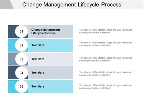 Change Management Lifecycle Process Ppt PowerPoint Presentation Slides Styles Cpb PowerPoint