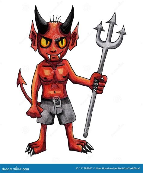 Red Naughty Demon Stock Illustration Illustration Of Happy 111788067