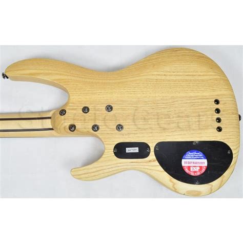 Esp Ltd B 204sm Fretless Electric Bass In Natural Satin B Stock