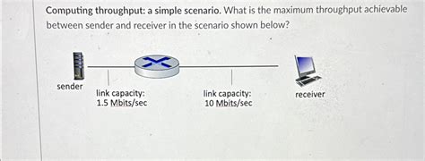 solved computing throughput a simple scenario what is the