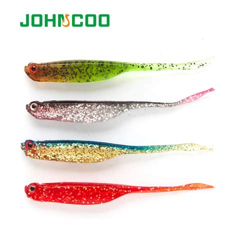 Johncoo 5pcs Soft Fishing Lure Wobblers 105mm 5g Artifical Fishing Bait