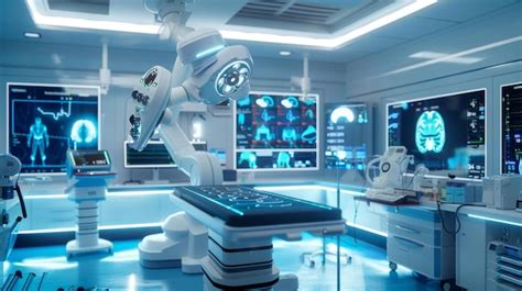Premium Photo Hightech Robotic Surgical Equipment In A Stateoftheart