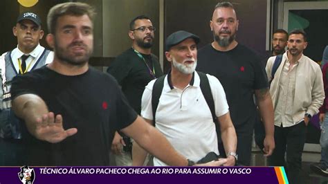 Vídeo Técnico Álvaro Pacheco chega ao Rio para assumir o Vasco