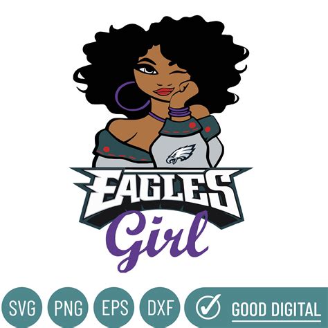 Philadelphia Eagles Girl Svg Nfl Svg Cricut File Svg Foo Inspire