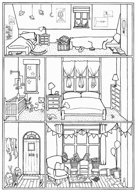 Coloring Pages House Rooms 2025