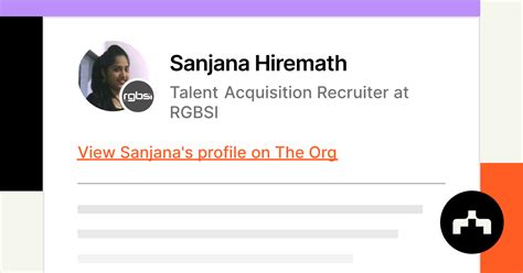 Sanjana Hiremath Talent Acquisition Recruiter At Rgbsi The Org
