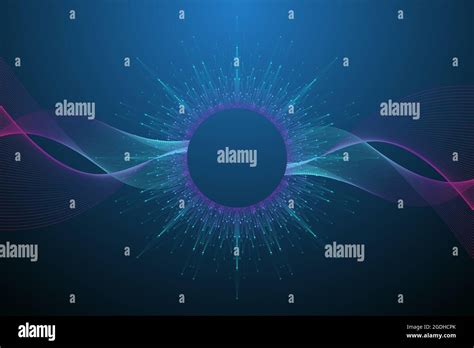 Geometric Graphic Background Molecule And Communication Big Data Complex With Compounds Lines