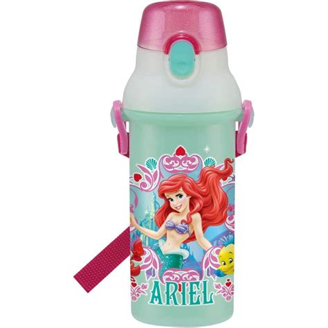 スケーター 子供用 プラスチック 水筒 480ml 抗菌 デイズニー アリエル 22 女の子 日本製 Psb5sanag A プリンセス