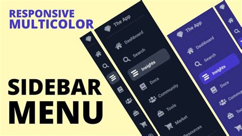 Responsive Sidebar Menu Design