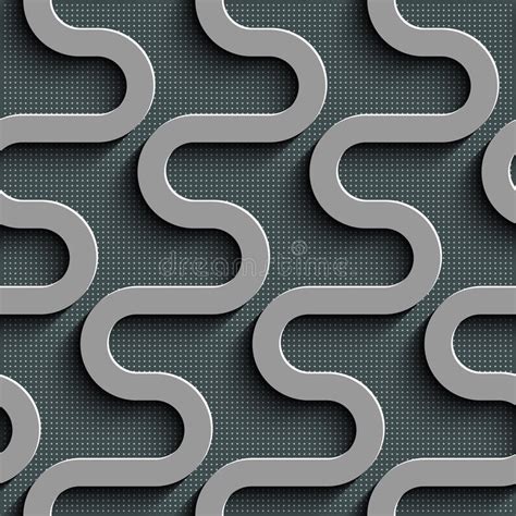 Seamless Wave Pattern Stock Vector Illustration Of Metal 89240165