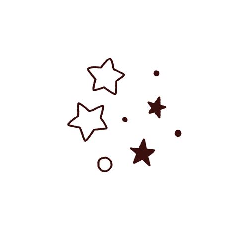 いろいろな手書き星の装飾 星 イラスト 簡単スケッチ スケッチブック