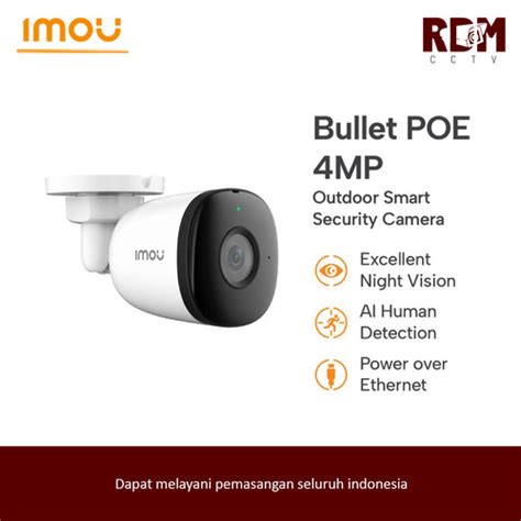 Jual Imou Ip Camera Bullet Poe H 265 4mp Qhd Night Vision Human Detection Kamera Only Kota