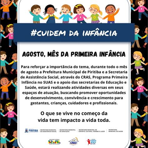 Agosto MÊs Da Primeira InfÂncia Prefeitura Municipal De Piritiba
