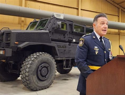 Chatham Kent Police Unveil Donated Armoured Rescue Vehicle Strathroy