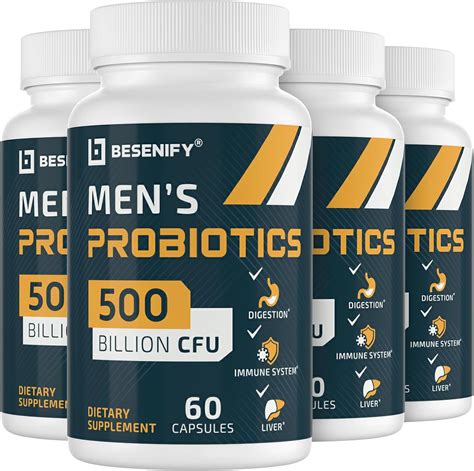 Amazon Probióticos para hombres 500 mil millones de UFC y 12 cepas probióticos para la