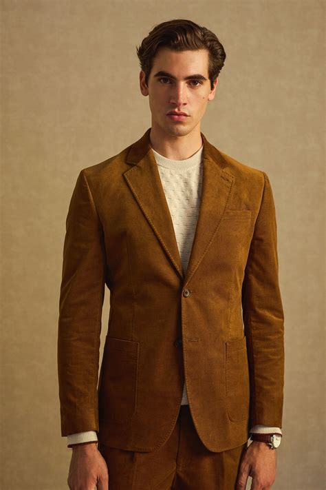 Herren Slim Fit Cord Blazer