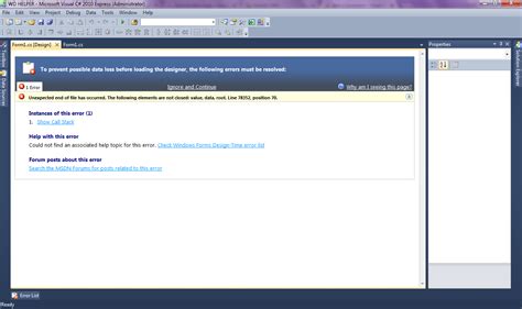 C My Designer Demolished And Not Found Stack Overflow