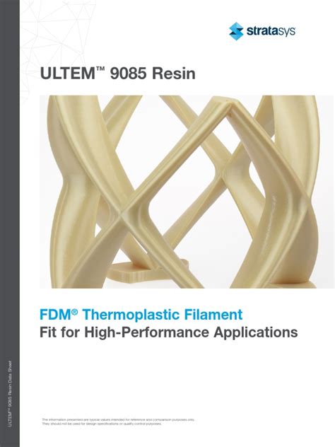 Spec Sheet Ultem 9085 En Pdf Strength Of Materials Youngs Modulus