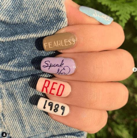 35 Taylor Swift Inspired Nails Nail Art Ideas For Fans Taylor Swift