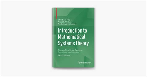 ‎introduction To Mathematical Systems Theory By Christiaan Heij André C M Ran And Frederik Van
