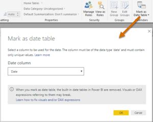 Mark As Date Table In Power BI Prologika