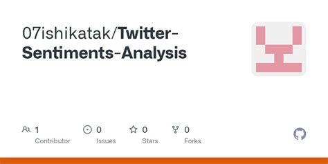 Github 07ishikataktwitter Sentiments Analysis