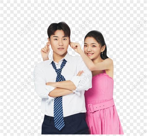 젊은 커플 재미 Png 일러스트 무료 다운로드 Lovepik