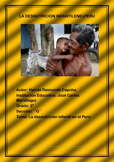 La Desnutricion Infantil En El Peru By Harold Issuu
