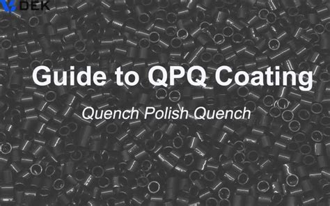 Qpq Coating丨surface Treatments丨machined And Plastic Parts