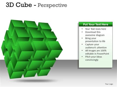 D Cube Perspective Powerpoint Presentation Slides PPT Images Gallery PowerPoint Slide Show