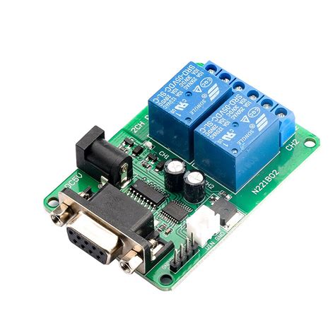 DC V Channel Serial Port RS Relay Module Board