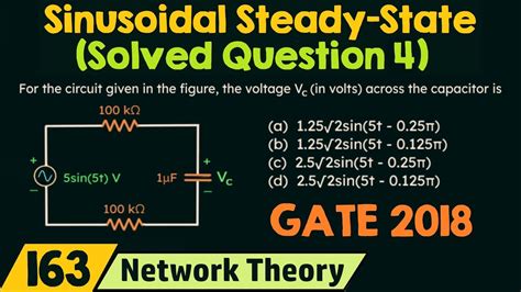 Sinusoidal Steady State Solved Question 4 Youtube