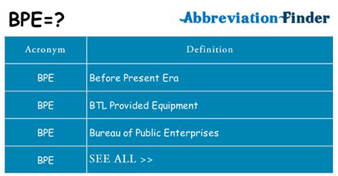 What Does Bpe Mean