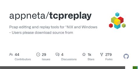 Github Appnetatcpreplay Pcap Editing And Replay Tools For Nix And Windows Users Please