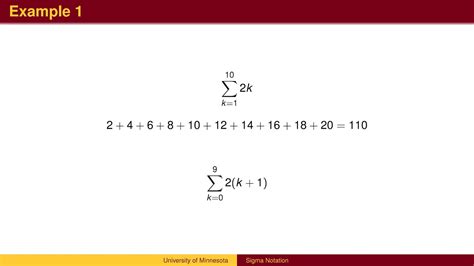 Tr82 Sigma Notation Youtube
