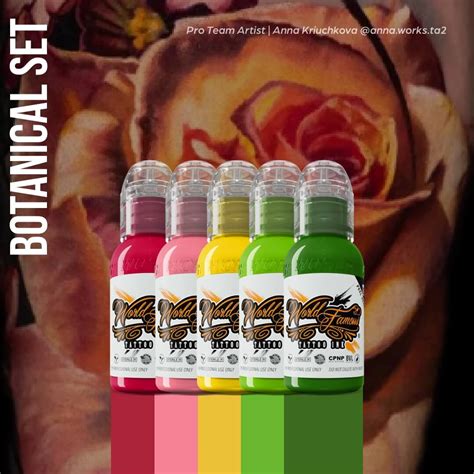 Botanical Mini Set World Famous Tattoo Ink