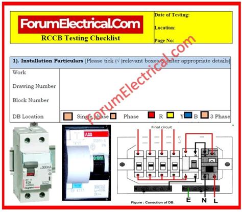 How To Test An Rccb Complete Testing Procedure And Checklist