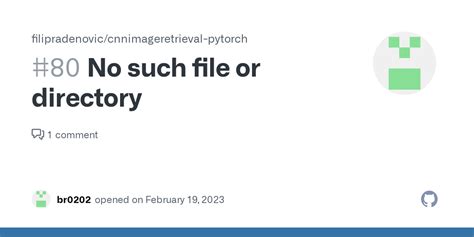 no such file or directory · issue 80 · filipradenovic cnnimageretrieval pytorch · github