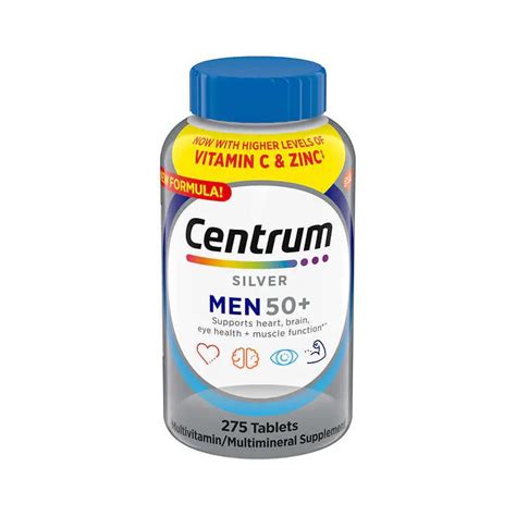 Centrum Silver Multivitamínico Homens 50 Anos 275 Tablets Em
