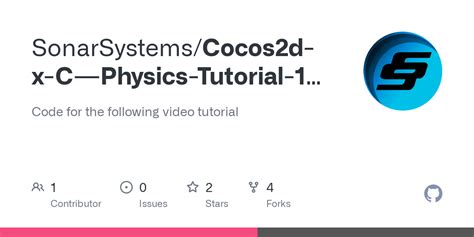 Github Sonarsystemscocos2d X C Physics Tutorial 13 Custom