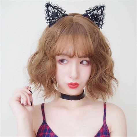 Black Lace Sexy Cat Ears Hairband 3 Glowii
