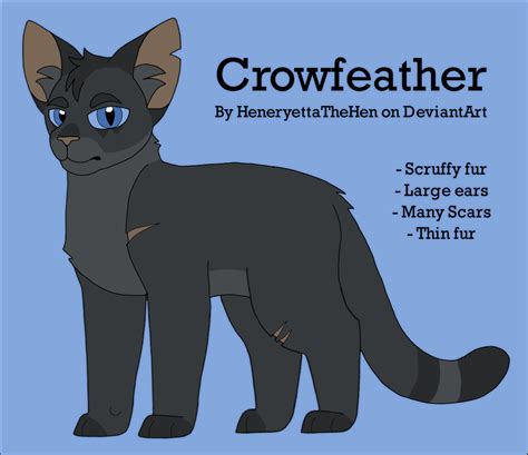 Warrior Cats Design 27 Crowfeather By Heneryettathehen On Deviantart