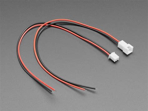 2 5mm Pitch 2 Pin Cable Matching Pair Jst Xh Compatible The Pi Hut