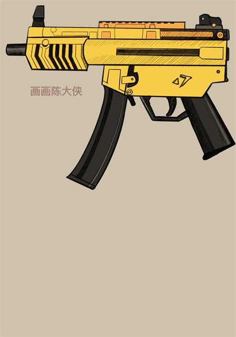 古代的枪简笔画简单笔画（高清12张） 简笔画图片大全
