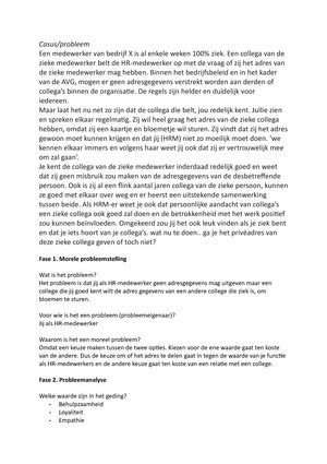 Stappenplan Ethiek Tentamen Stappenplan Ethiek Stap 1 Korte