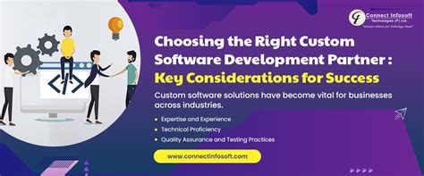 Choosing The Right Custom Software Development Partner Connect Infosoft