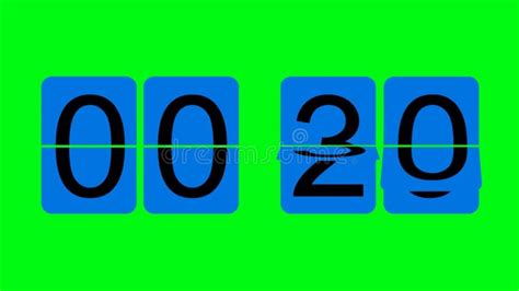 Countdown Green Screen Animation Video Stock Video Video Of