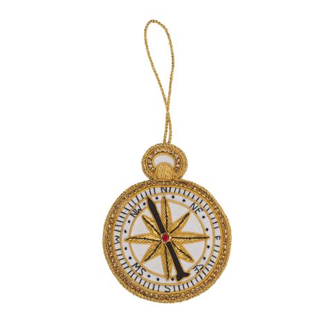 Buy Embroidered Compass Christmas Tree Decoration Royal Museums Greenwich Royal Museums